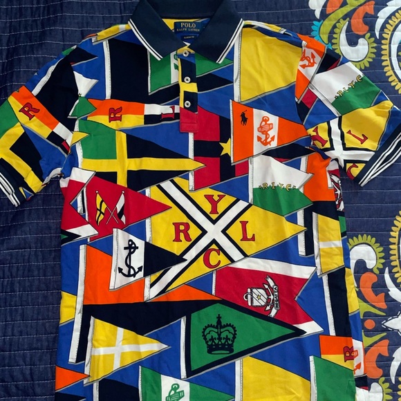 Polo Ralph Lauren | Shirts | Polo Ralph Lauren Flag Polo Size Large ...
